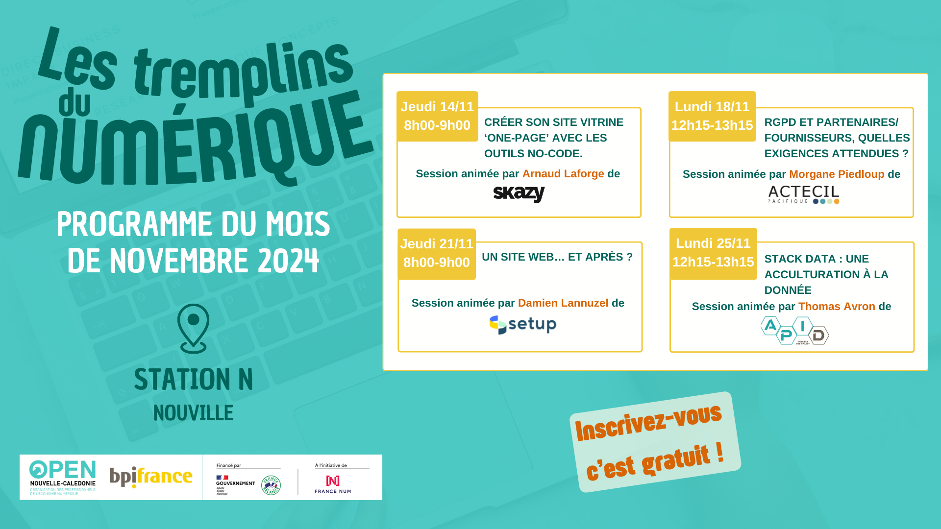 Les Tremplins Du Numérique Open NC – Open NC
